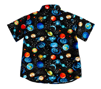 Space Galaxy Button Down Boys Shirt – Fragile Eccentrics Clothing